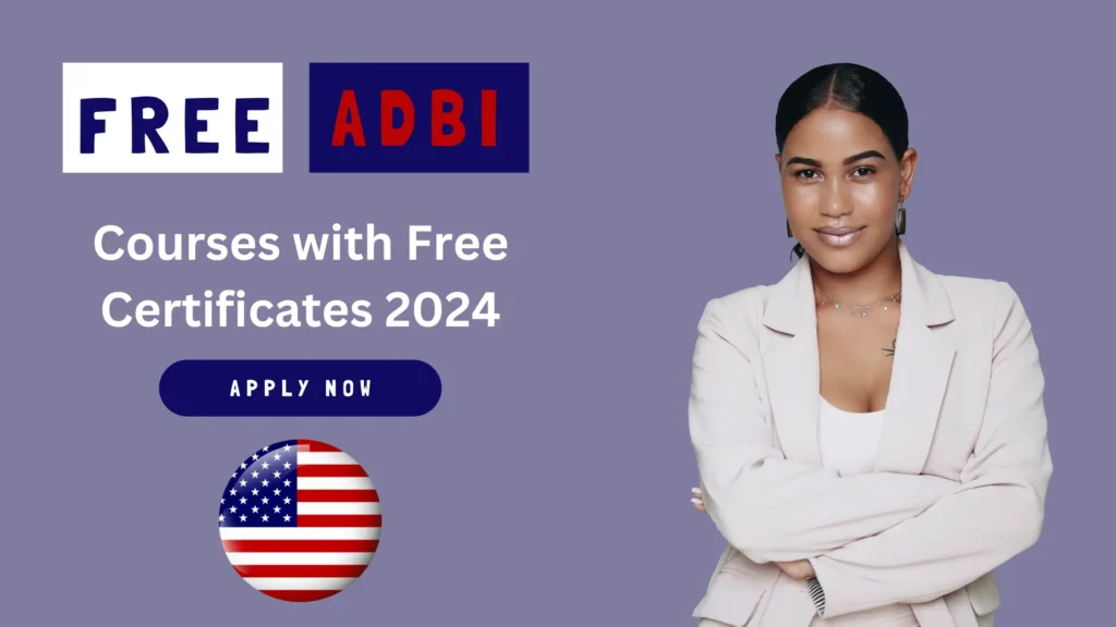 ADBI Courses with Free Certificates | ADBI E-Learning 2025
